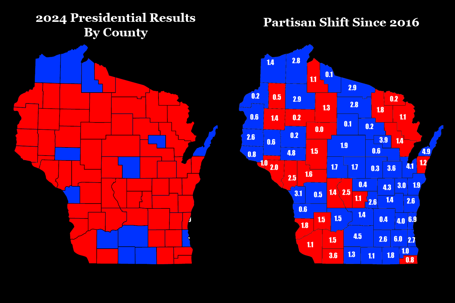 Two Maps Show Wisconsin's Leftward Slide